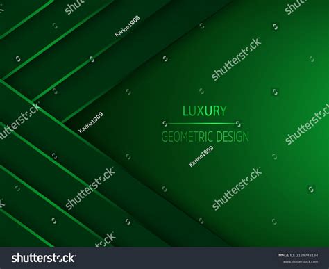 Green Geometric Background Vector Illustration Stock Vector Royalty