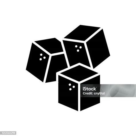 Sugar Cube Icon Solid Style Vector Icon Design Element For Web Page Mobile App Ui Ux Design