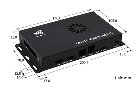 Cm4 Io Board Case A Metal Box A For Raspberry Pi Compute Module 4 Io