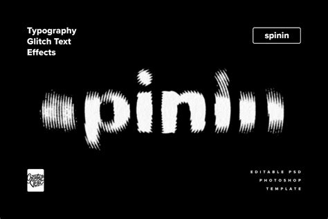 Typography Glitch Text Effect Mockup Premium And Free Psd Mockup Store