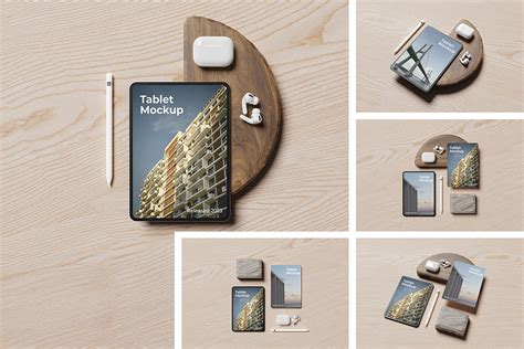 Realistic Tablet Mockup For Ui Design Mockup Field