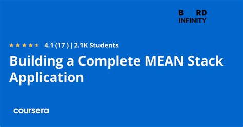Building A Complete Mean Stack Application Coursera