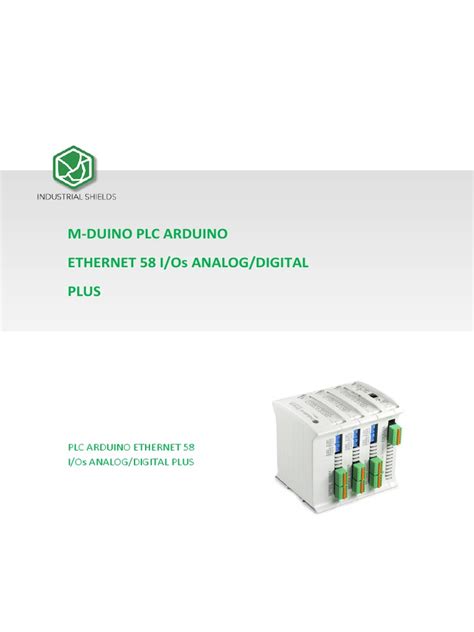 Plc Arduino Ethernet 58 Ios Analogdigital Plus Pdf Programmable Logic Controller Power