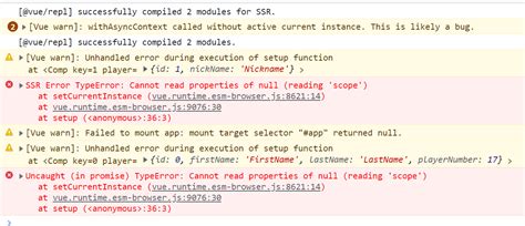 Suspense Issues Withasynccontext Called Without Active Current Instance · Issue 7402 · Vuejs