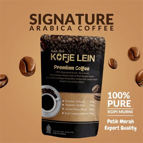Jual Kofje Lein Kopi Arabica Grade A Petik Merah Kualitas Eksport Red