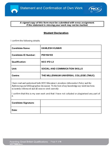 scs assignment pdf clothing