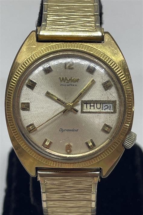 Wyler Incaflex Wristwatch Dynawind Does Not Run Needs Gem