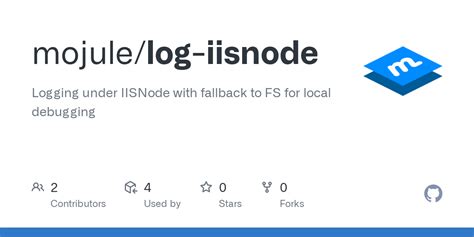 GitHub Mojule Log Iisnode Logging Under IISNode With Fallback To FS For Local Debugging