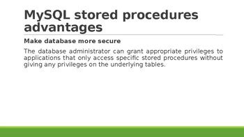 MySQL Stored Procedure By Code PH TPT