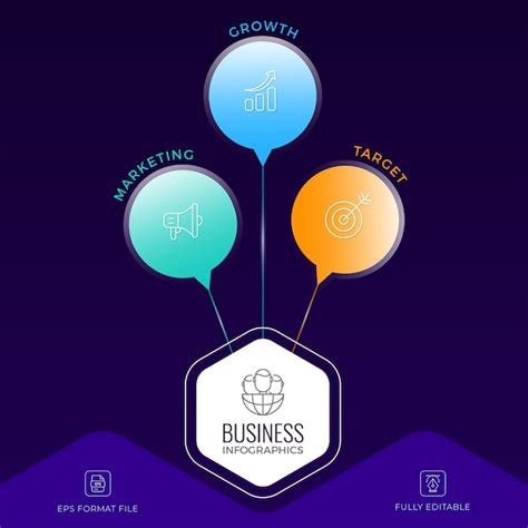 Premium Vector Three Points Infographics Design