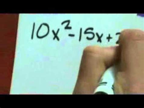 Factoring Using The AC Method YouTube