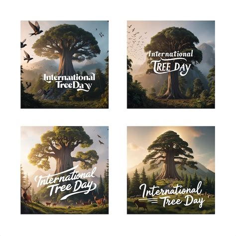 A Collage Of Different Trees With Different Colors And Words In