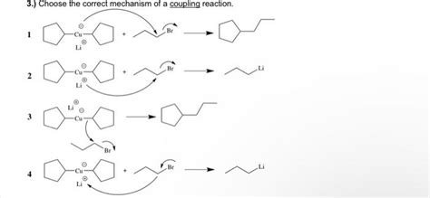 Solved Choose The Correct Mechanism Of A Coupling Chegg