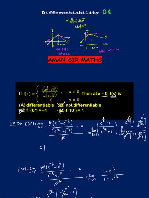 Differentiability 4 Pdf