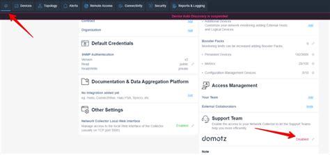 sharing your domotz collector with domotz support domotz help center