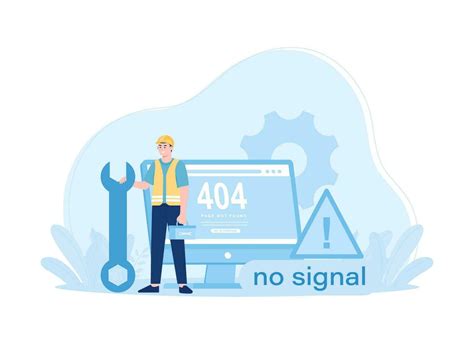 It Service Fixes Computer Errors Concept Flat Illustration 26651739