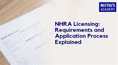 Nhra Licensing Requirements For Healthcare Professionals