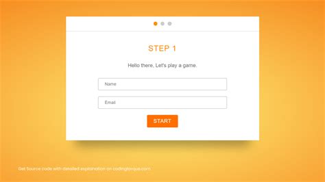 Step By Step Form Validation Using HTML CSS And JavaScript Coding Torque