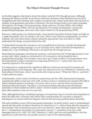 31 Free Thought Process Samples To Download