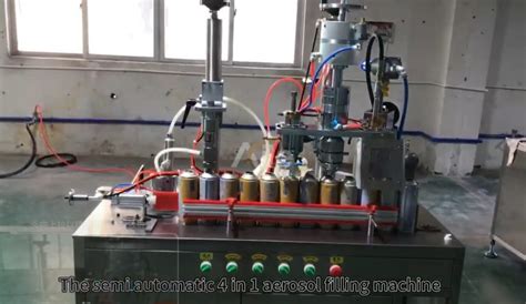 Semi Automatic Deodorant Aerosol Machine