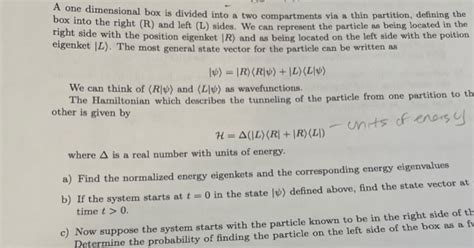solved a one dimensional box is divided into a two