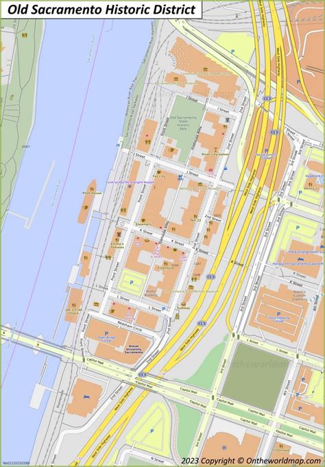 Map Of Old Town Sacramento California