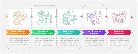Premium Vector Reducing Confirmation Bias Tips Rectangle Infographic