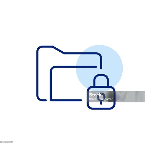 File Folder And Lock Protected Documents And Data Privacy Secure File