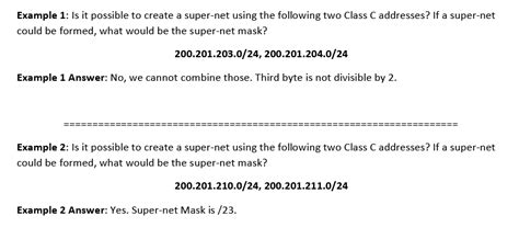 Computer Networks Supernetting Rules Doubt Washington University