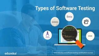 Types Of Software Testing Edureka PDF