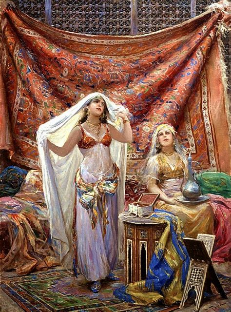 Fabio Fabbi Orientalist Painter Harem Wallpaper Medieval Harem