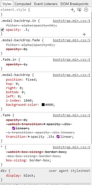 Javascript Bootstraps Modal Box Background Doesnt Fade Out On