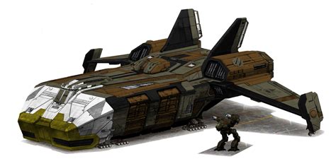 Sci Fi Leopard Dropship Concept Art