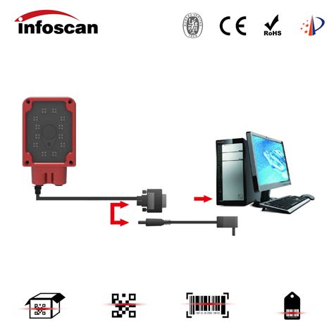 FV Fixed Mount Compact QR Code Reader Barcode Auto Scanner Barcode Scanner And Laser