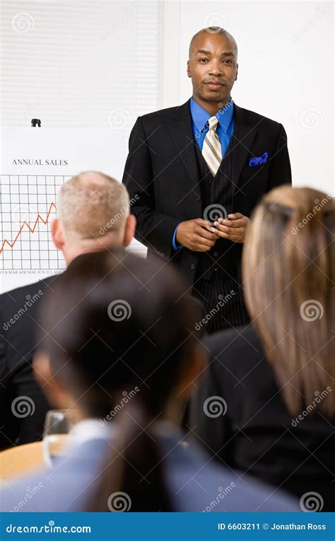 Businessman Explaining Financial Analysis Chart Stock Image Image Of Business Executive 6603211