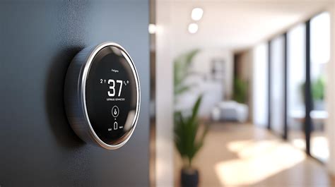 A Closeup Of A Smart Thermostat Interface Showing Energy Usage Statistics And Savings Potential