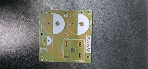2 Capacitor Pcb With Bridge Diode