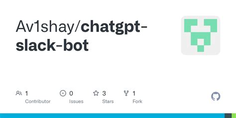 Github Av1shaychatgpt Slack Bot