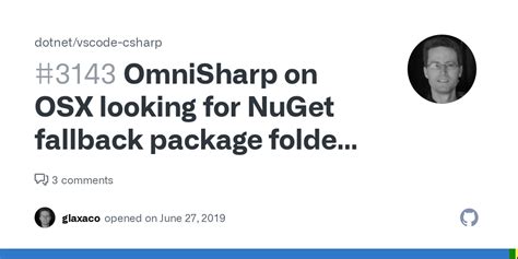 Omnisharp On Osx Looking For Nuget Fallback Package Folder In Windows