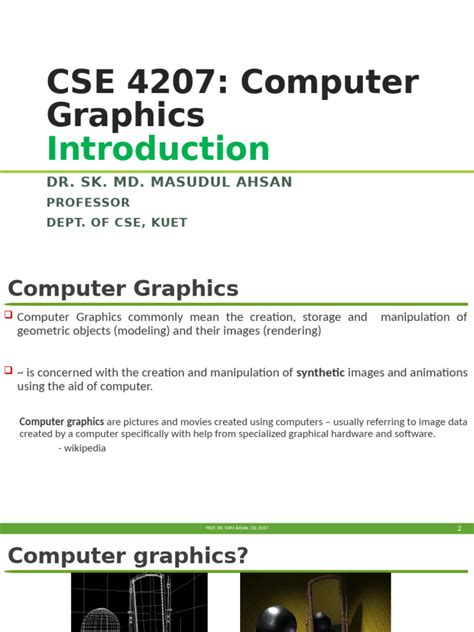 l1 introduction to cg pdf rendering computer graphics 3 d