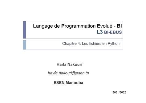SOLUTION Chapitre Les Fichiers En Python Studypool