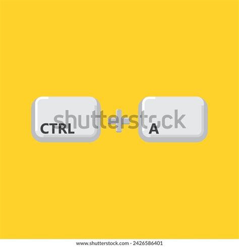 Keyboard Button Vector Illustration Shortcut Ctrl Stock Vector Royalty Free 2426586401