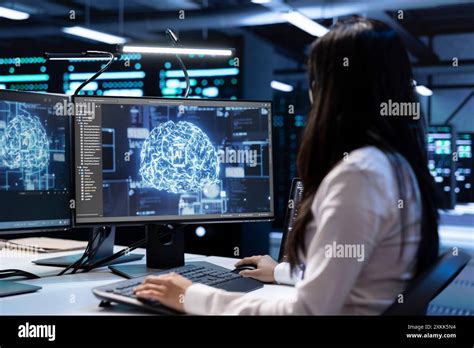 engineer working in data center providing computing resources needed