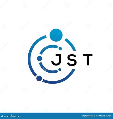 Jst Letter Technology Logo Design On White Background Jst Creative Initials Letter It Logo