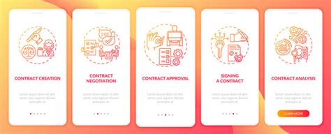 Efficient Contract Management Tips Onboarding Vector Image