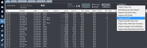 Importing Serial Numbers Woopos Support
