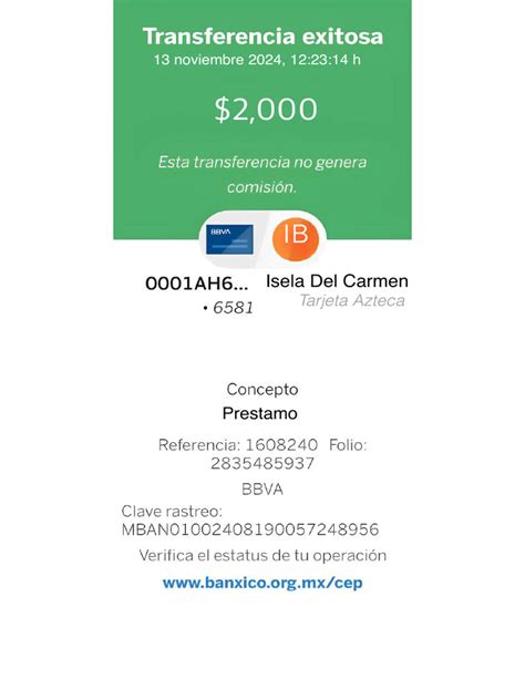 Comprobante Transferencia Bbva Pdf