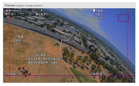 Inav Osd Elements Rendered Non Center Using Walksnail Avatar 4 3 Mode Skyzone O30 Goggles