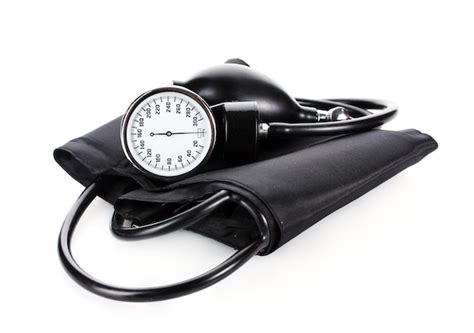 Premium Photo | Black tonometer isolated on white