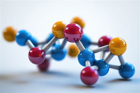 Colorful Structure Shows Chemical Bonds Stock Illustration Illustration Of Academic Physics